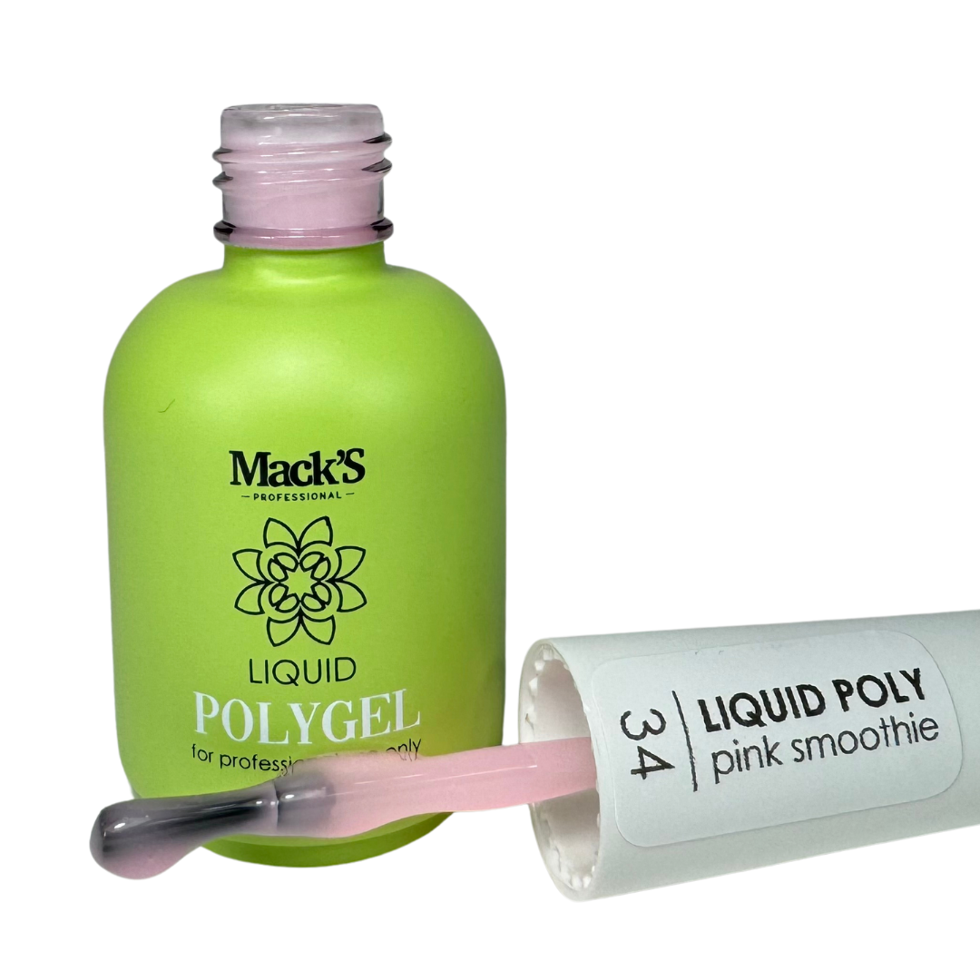 Mack's Professional Liquid Polygel / Pink Smoothie 34, 15ml ...